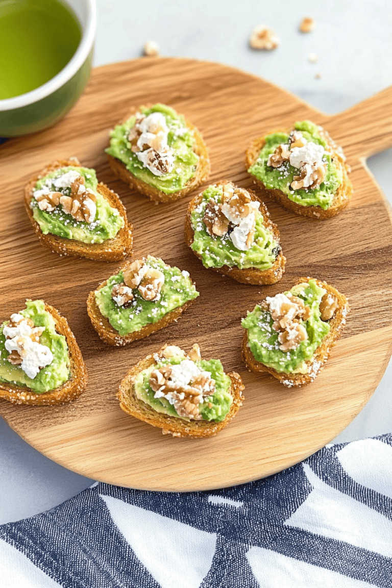 Mini Avocado Toasts – Recipes, Tasks & Tools