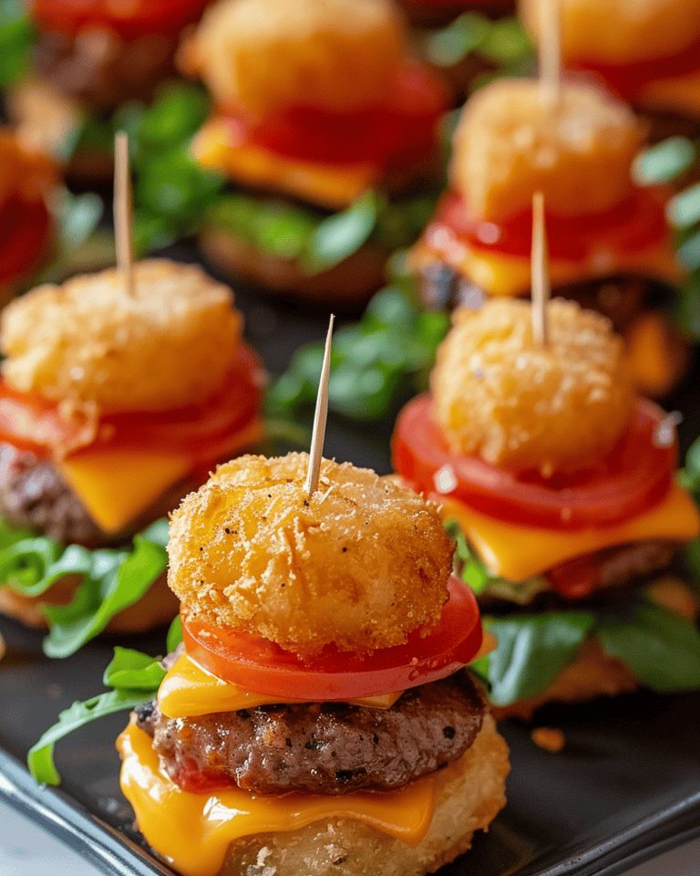 Mini Tater Tot Sliders - Recipes, Tasks & Tools