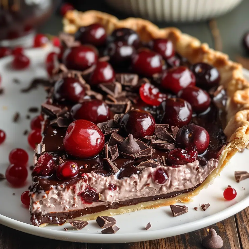 Chocolate Cherry Delight Pie - Recipes, Tasks & Tools