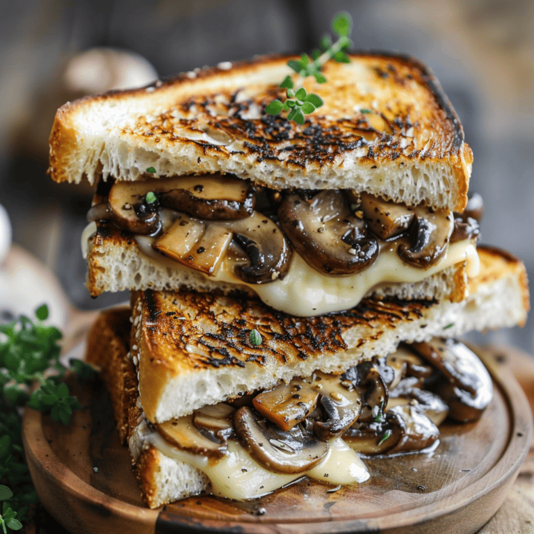 Garlic Mushroom Grilled Cheese - Recipes, Tasks & Tools