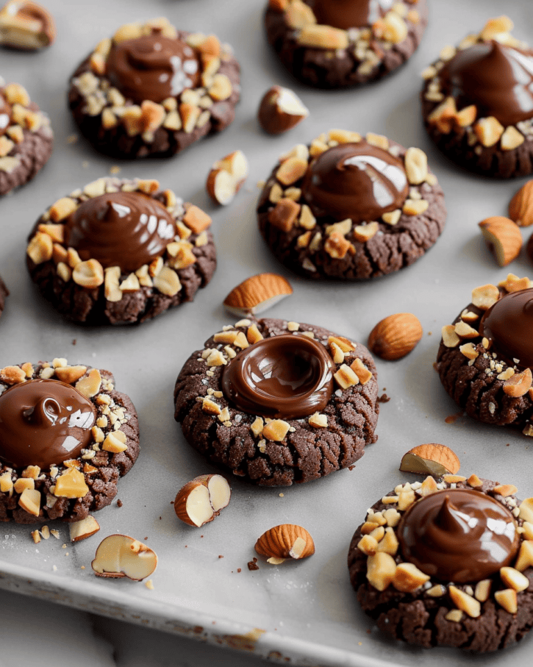 Chocolate Hazelnut Thumbprint Cookies - Recipes, Tasks & Tools